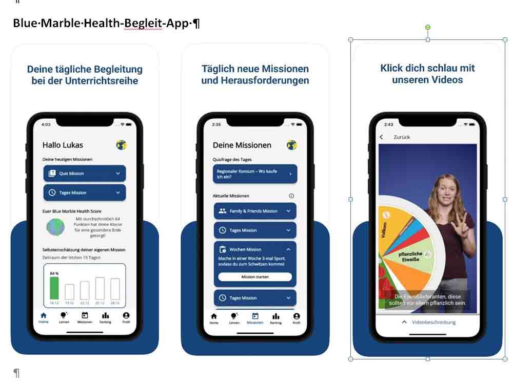 Blue Marble Health - ein kostenloses Bildungsprojekt für gesunde ...